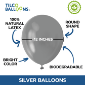 12 inch Silver Balloons (3000pcs) – Tilco Balloons