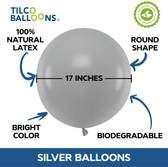 17 inch Silver Balloons (1000pcs) – Tilco Balloons