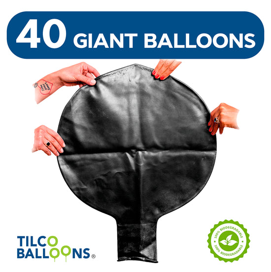 72 inch Giant Black Balloons (40pcs) – Tilco Balloons